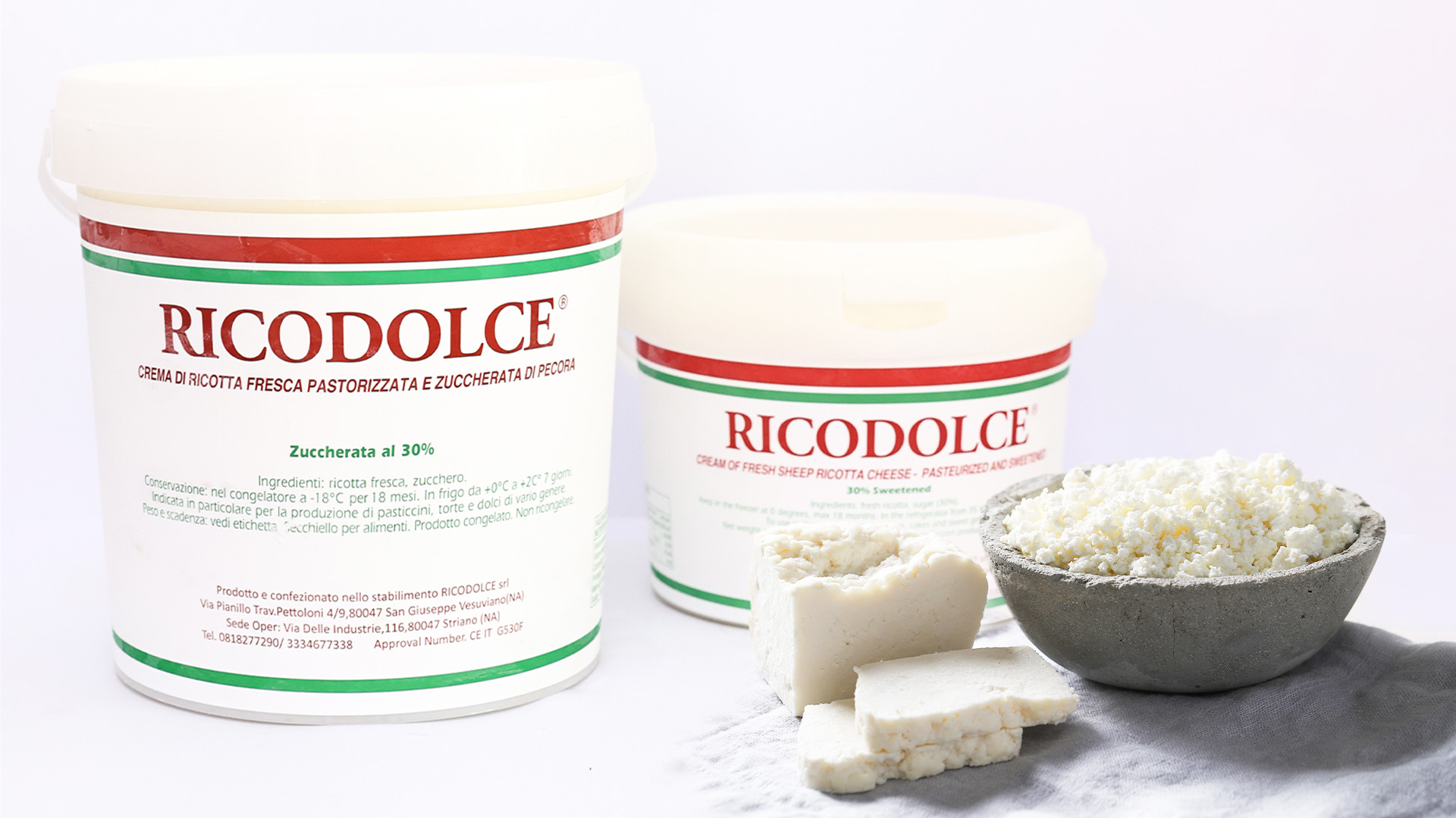 Crema di Ricotta di Pecora e Zucchero - RicoDolce Crema di Ricotta di Pecora e Zucchero - RicoDolce